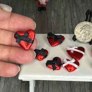 Miniature Dollhouse Valentine Heart, Mini Valentines Gift, Dollhouse ...