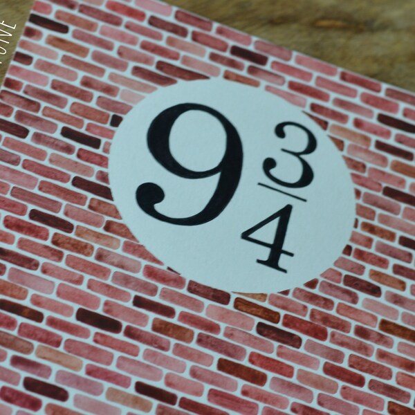 Platform 9 3 4 Sign - Etsy