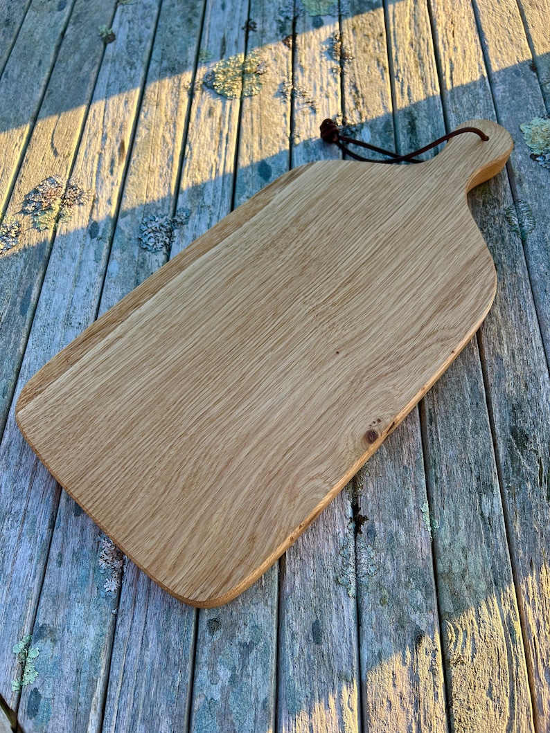 Large Oak Charcuterie Board, Oak Serving Board, Oak Serving Platter ...