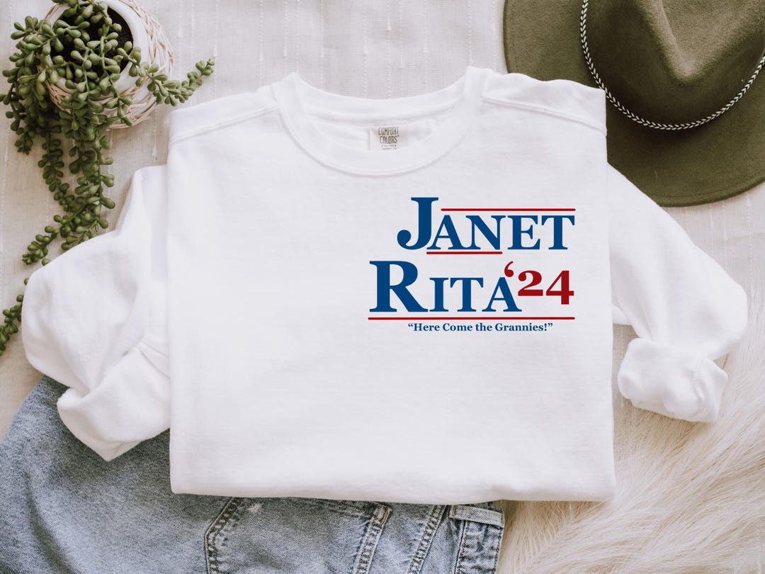 Bluey Janet & Rita 2024 Election- Comfort Color Sweatshirt - Etsy