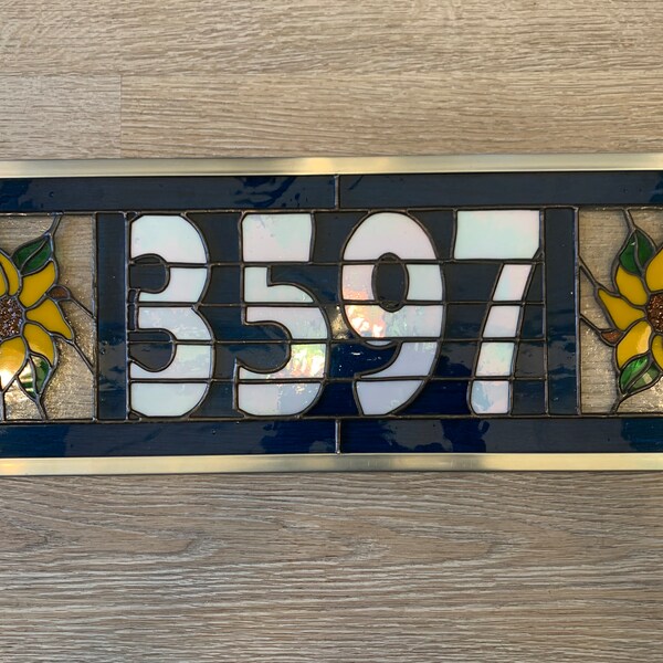 Stained Glass Numbers - Etsy