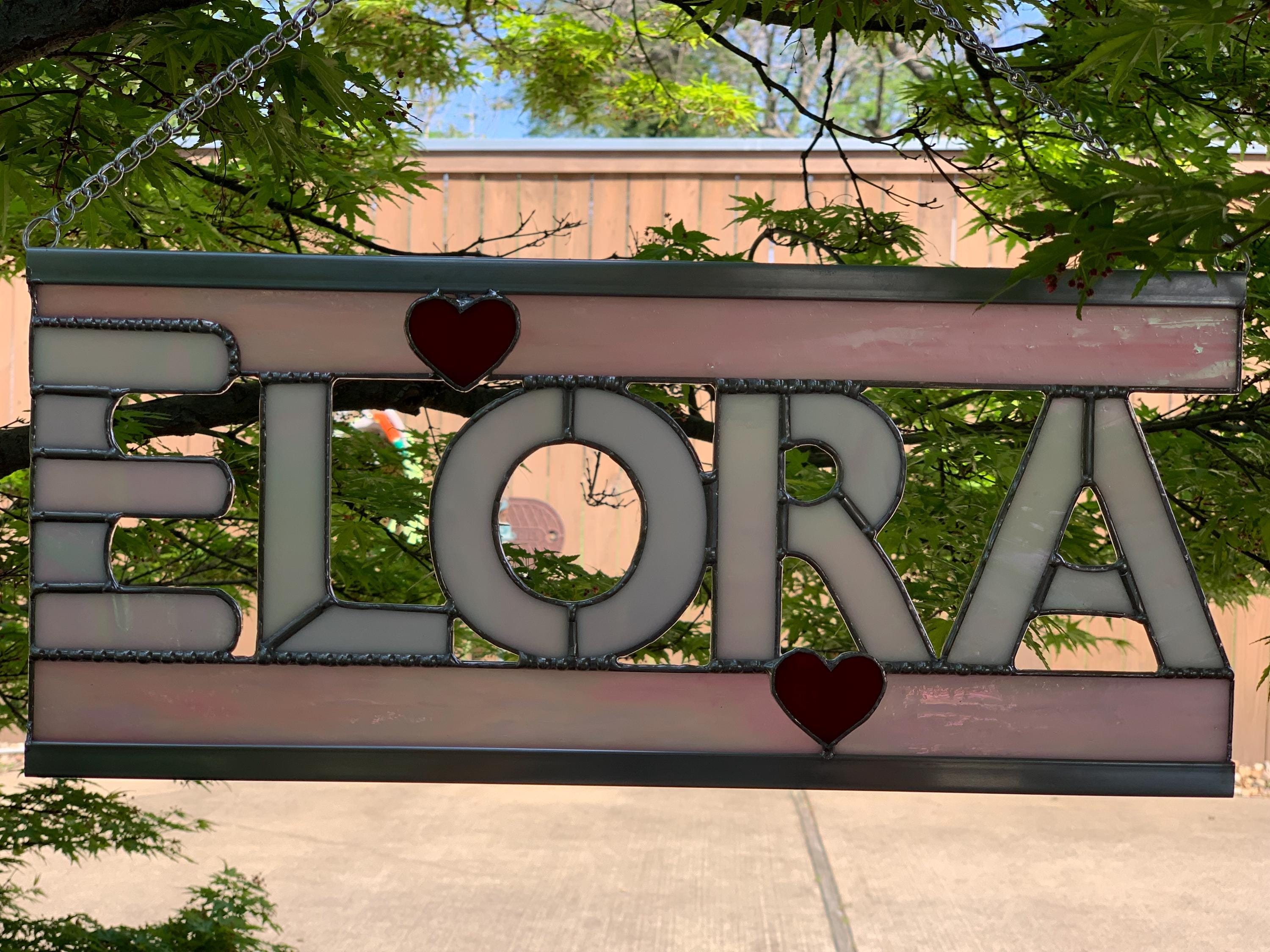 Custom Names in Stained Glass - Etsy