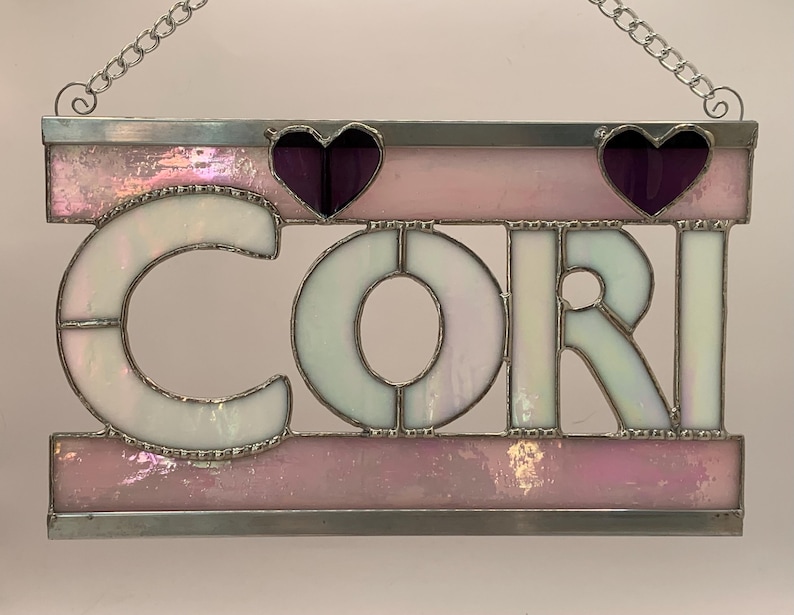 Custom Names in Stained Glass - Etsy