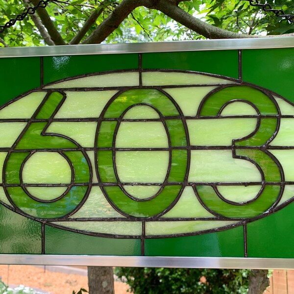 Stained Glass Numbers - Etsy