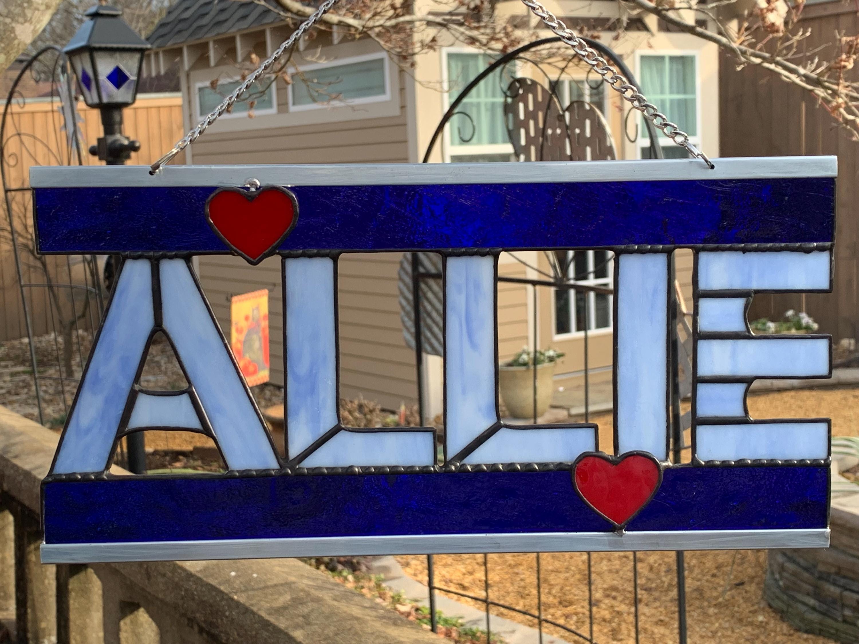 Custom Names in Stained Glass - Etsy