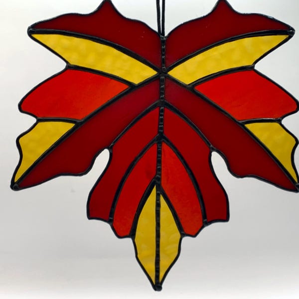 Stained Glass Maple Leaf - Etsy