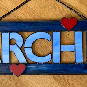 Custom Names in Stained Glass - Etsy
