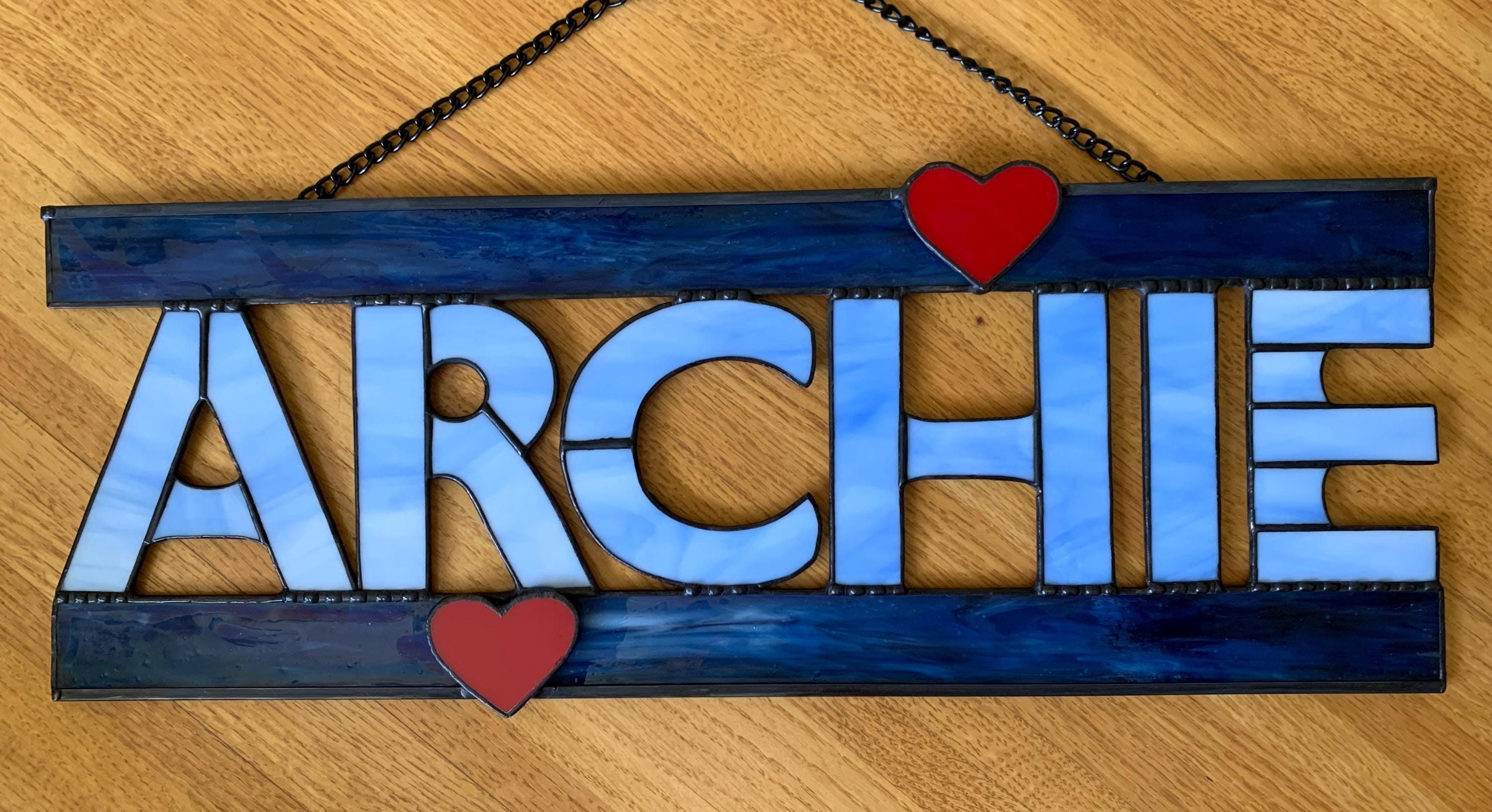 Custom Names in Stained Glass - Etsy