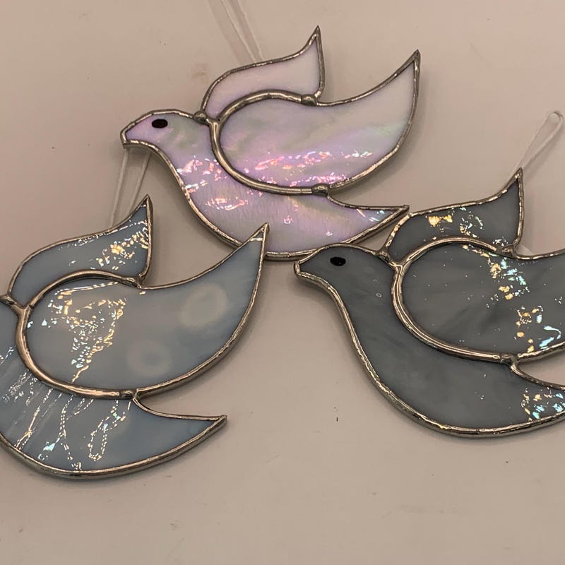 Stained Glass Dove - Etsy