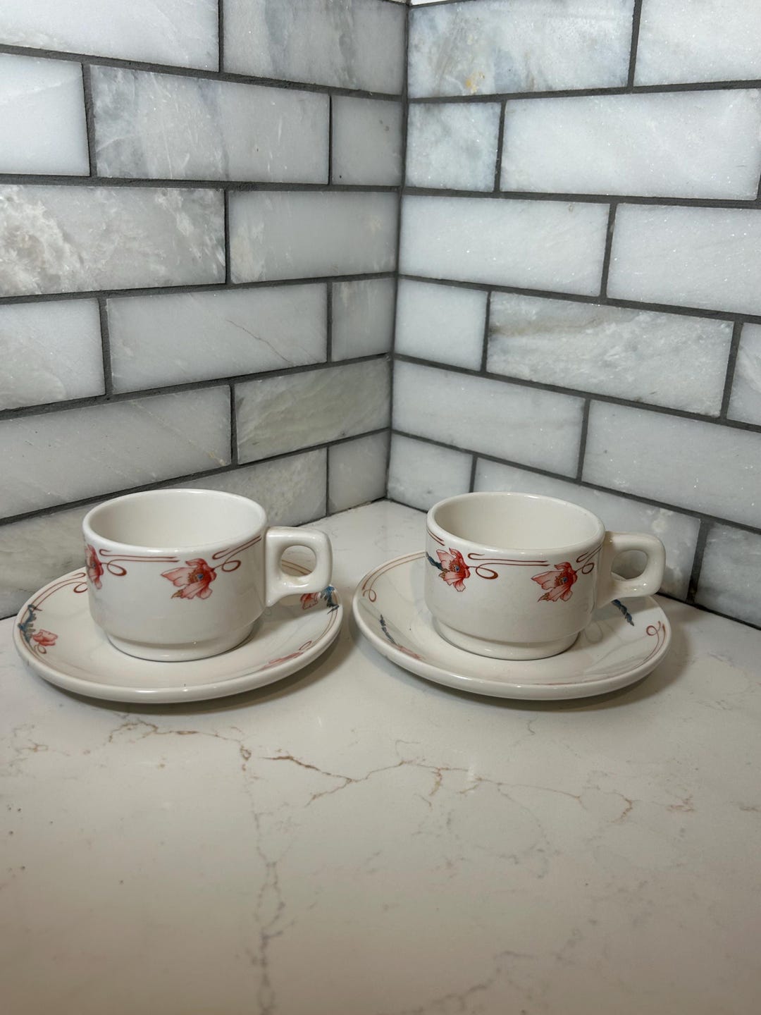 Duraline Dudson Super Vitrified 4034 Made in England Tea Cup & Saucer ...