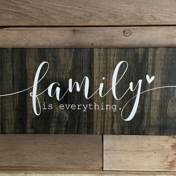 Family is Everything Sign - Etsy