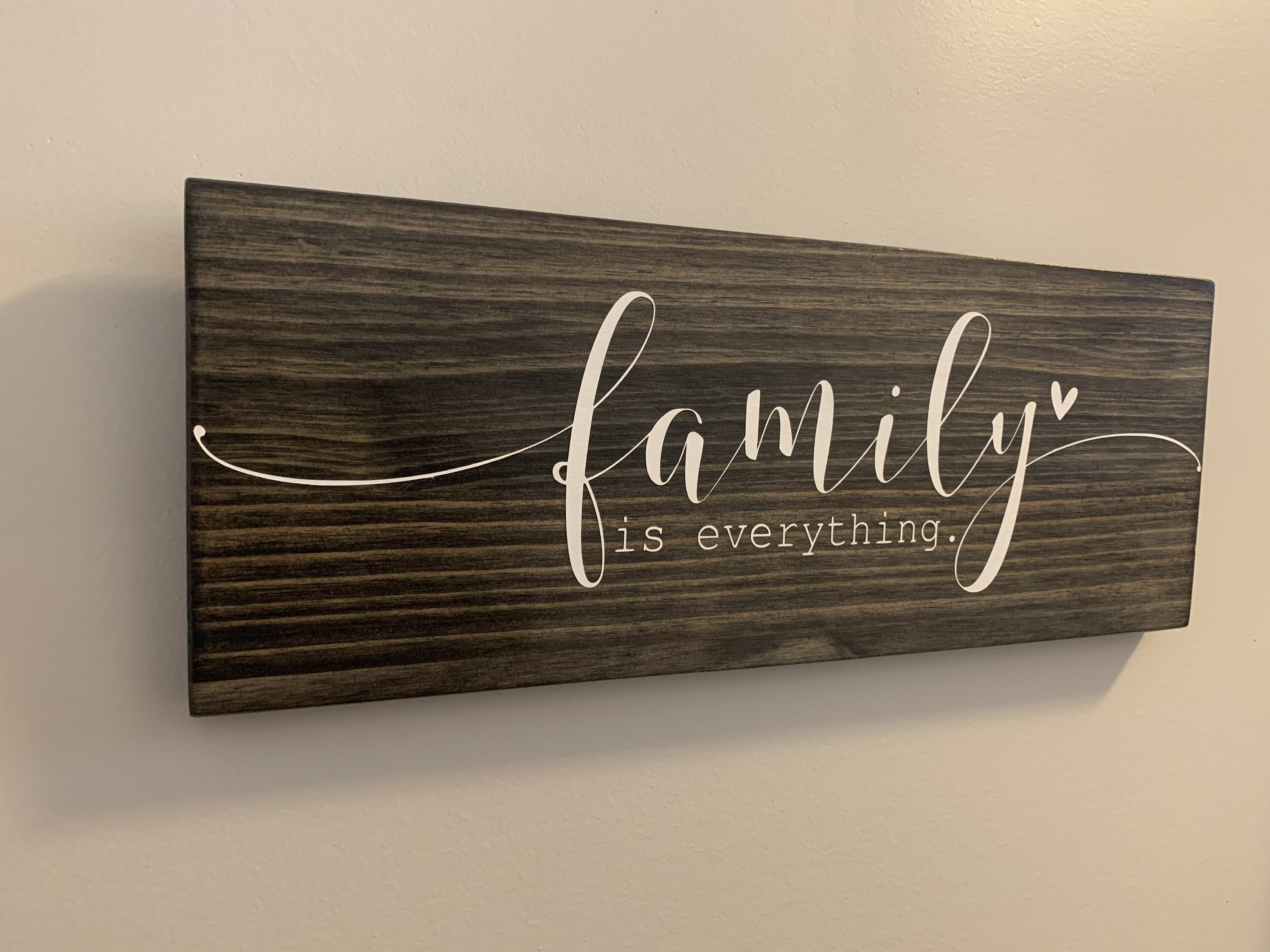 La familia lo es todo, letrero de madera, decoración de citas, letrero ...