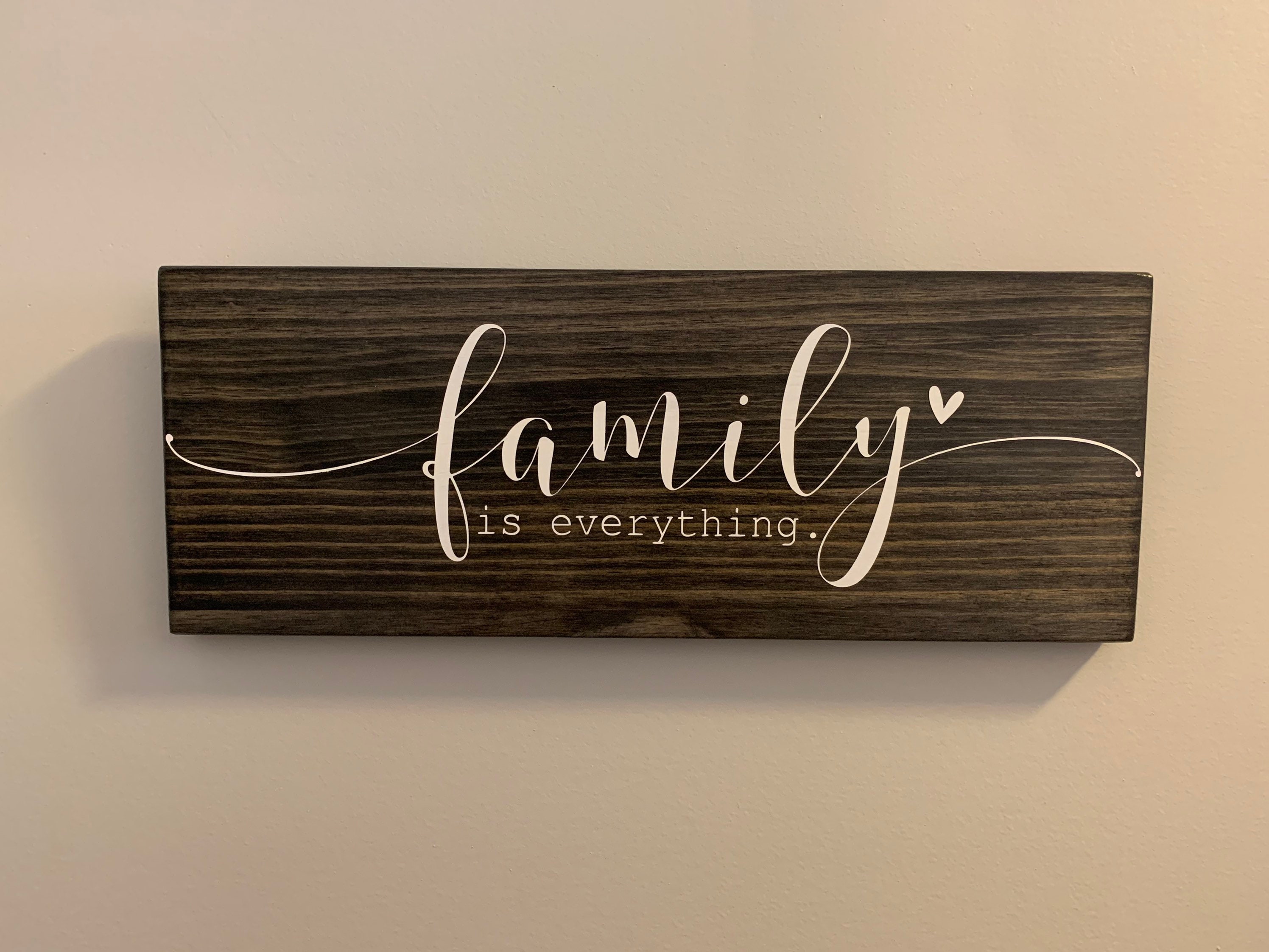 La familia lo es todo, letrero de madera, decoración de citas, letrero ...