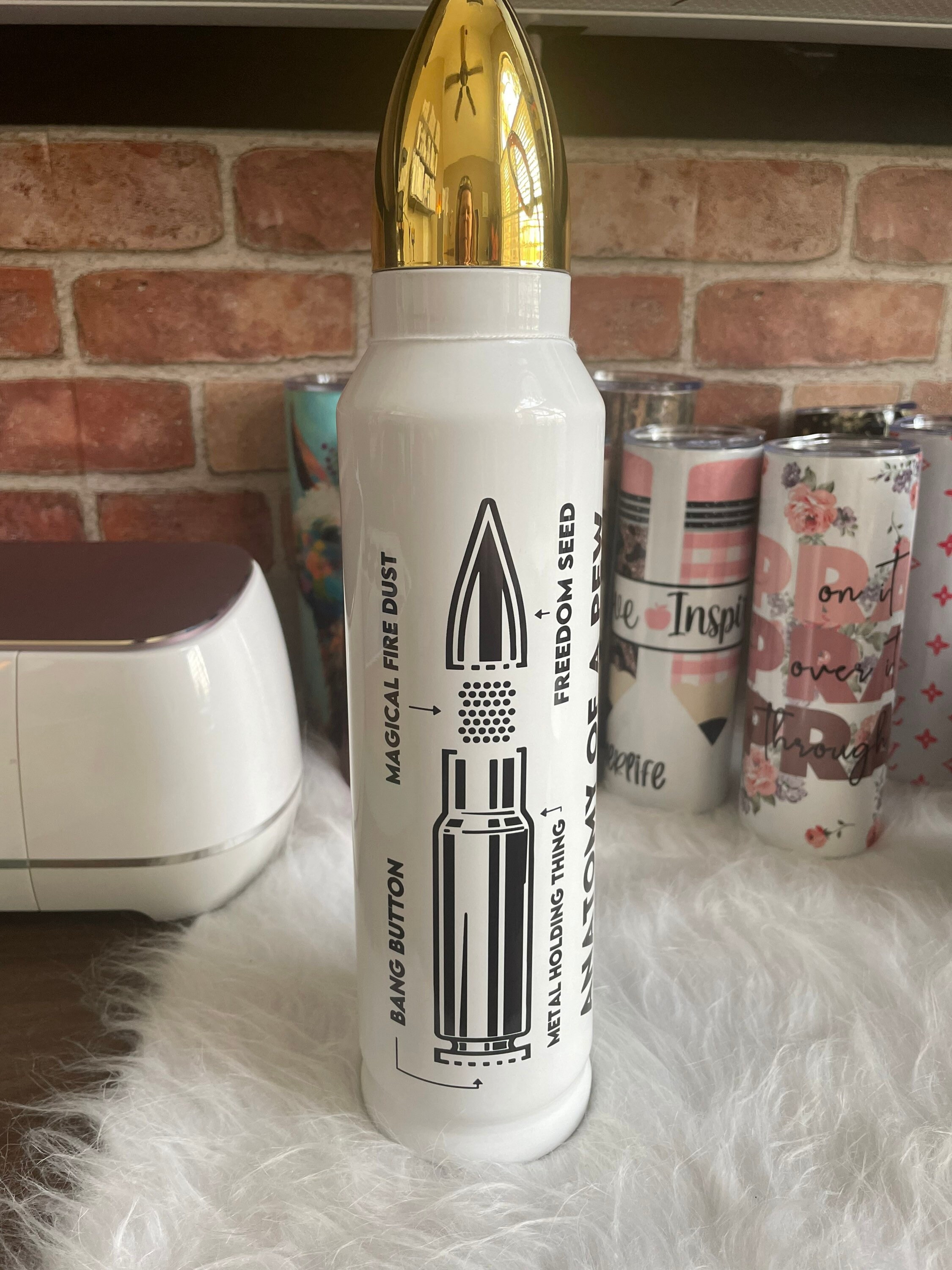32oz Bullet Anatomy of a Pew Tumbler/thermos - Etsy