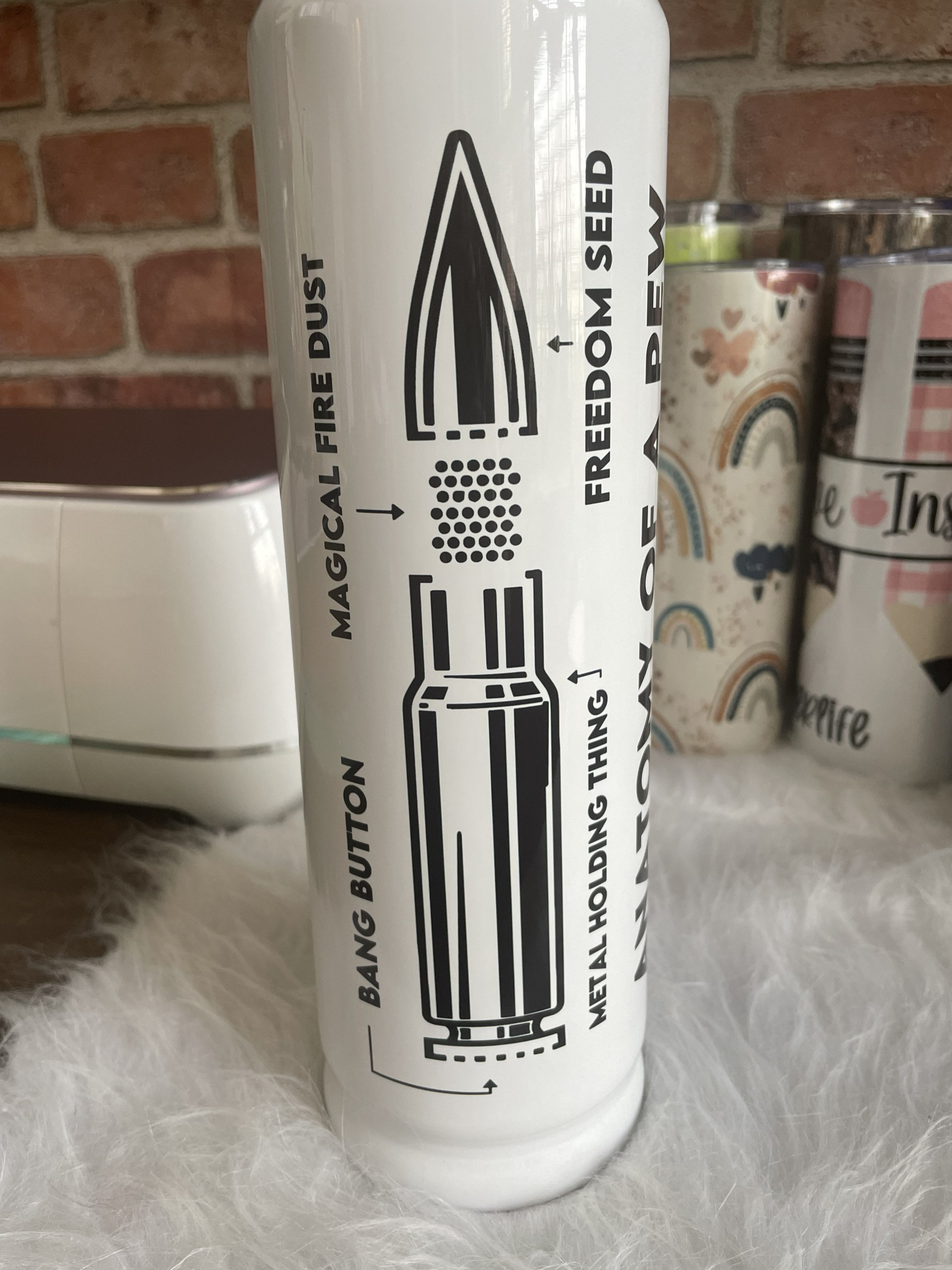 32oz Bullet Anatomy of a Pew Tumbler/thermos - Etsy