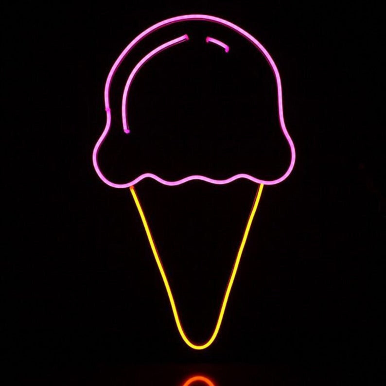 Ice cream neon sign Ice cream neon light sign ice Led neon | Etsy