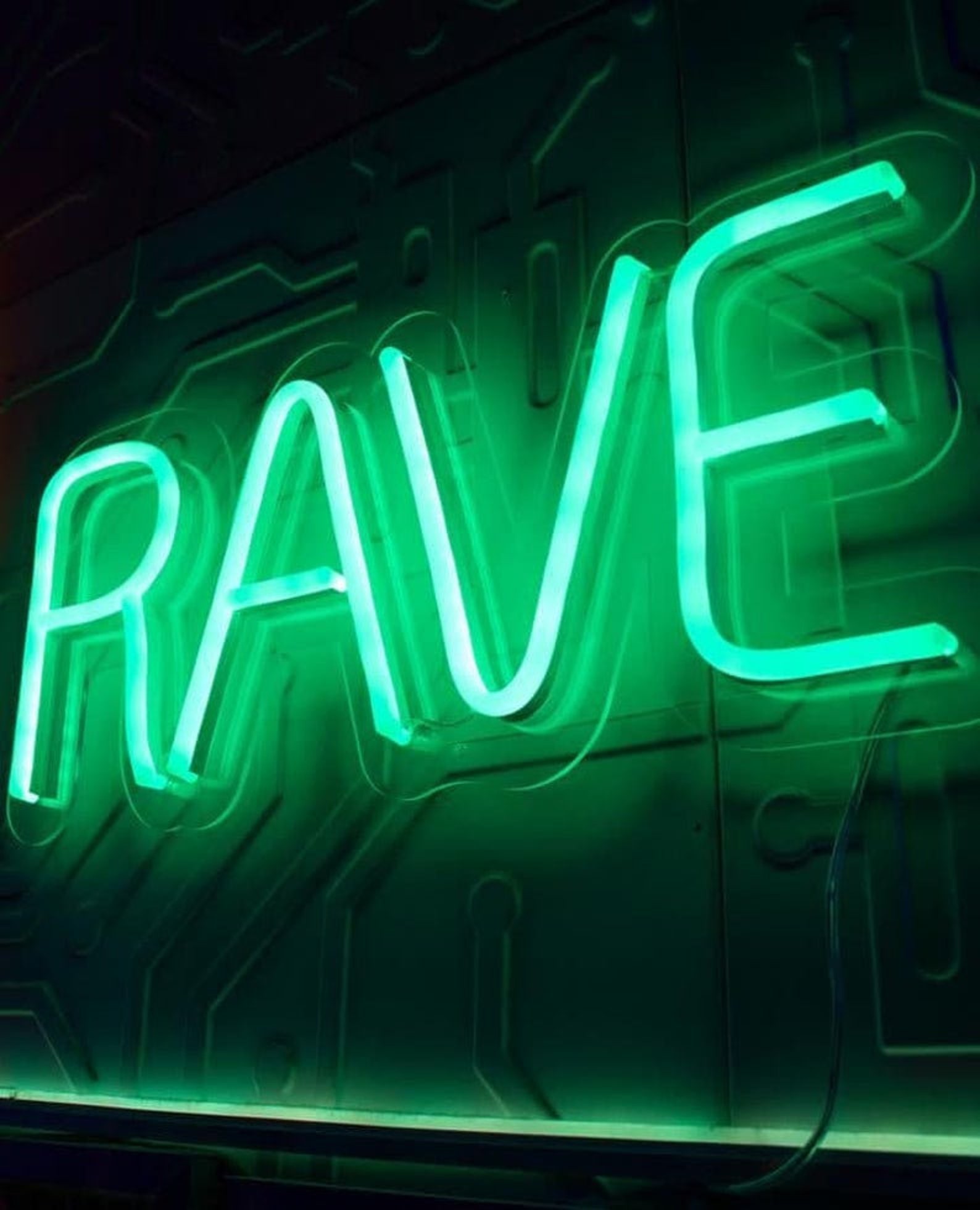 Rave neon sign Rave Neon light sign Party neon sign Neon | Etsy