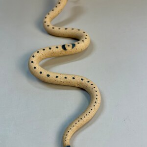 Handmade Ceramic Orange and Black Snake Talisman - Etsy