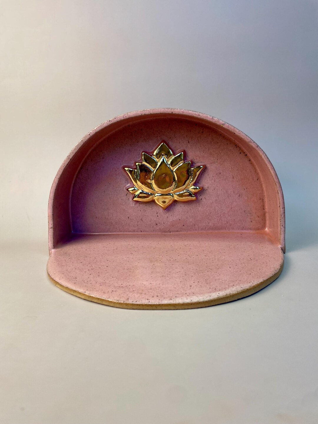 Handmade Ceramic Pink Lotus Altar - Etsy