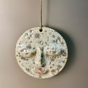 Handmade Ceramic Moon Hanging - Etsy