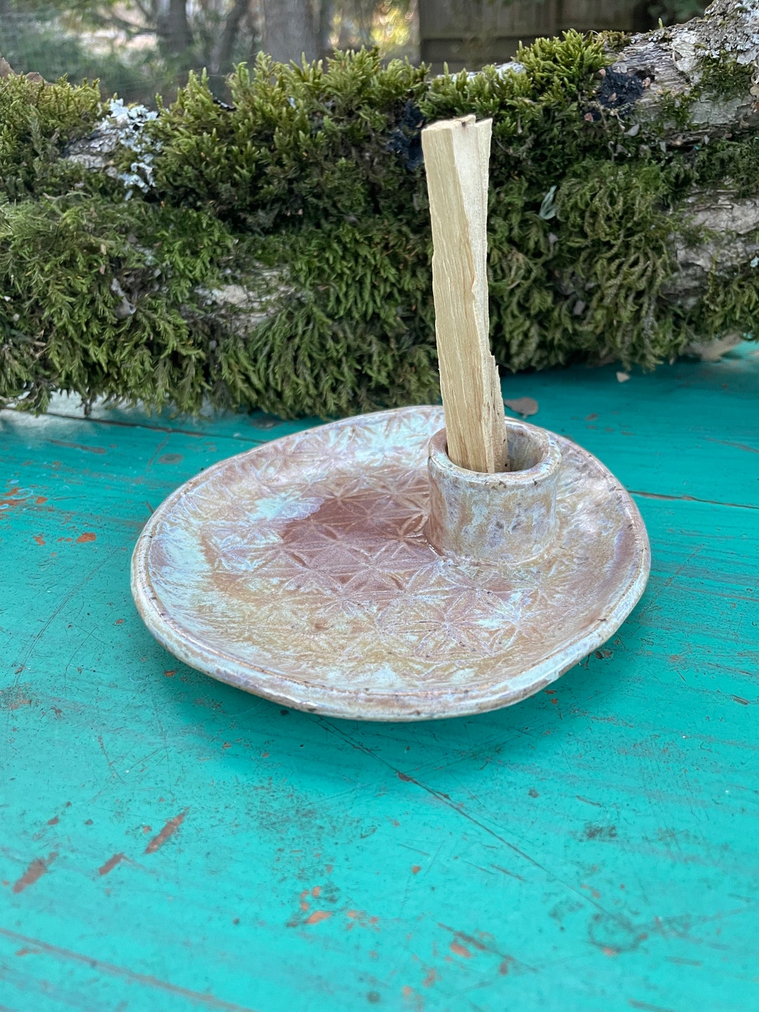 Flower of Life Handmade Ceramic Smudge Dish Palo Santo - Etsy