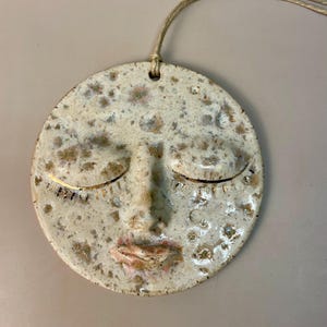 Handmade Ceramic Moon Hanging - Etsy