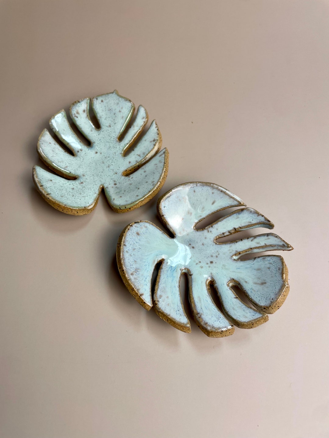 Handmade Ceramic Monstera Leaf Dishes - Etsy