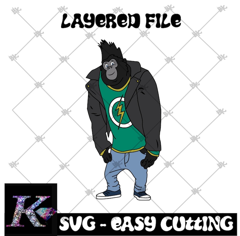 Johnny Sing SVG Archivo de corte en capas - Etsy México