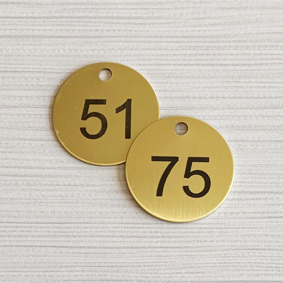 Numbered Brass Valve Tags - Etsy