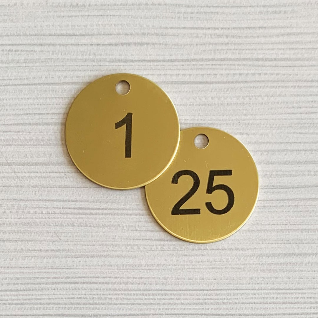 Numbered Brass Valve Tags - Etsy