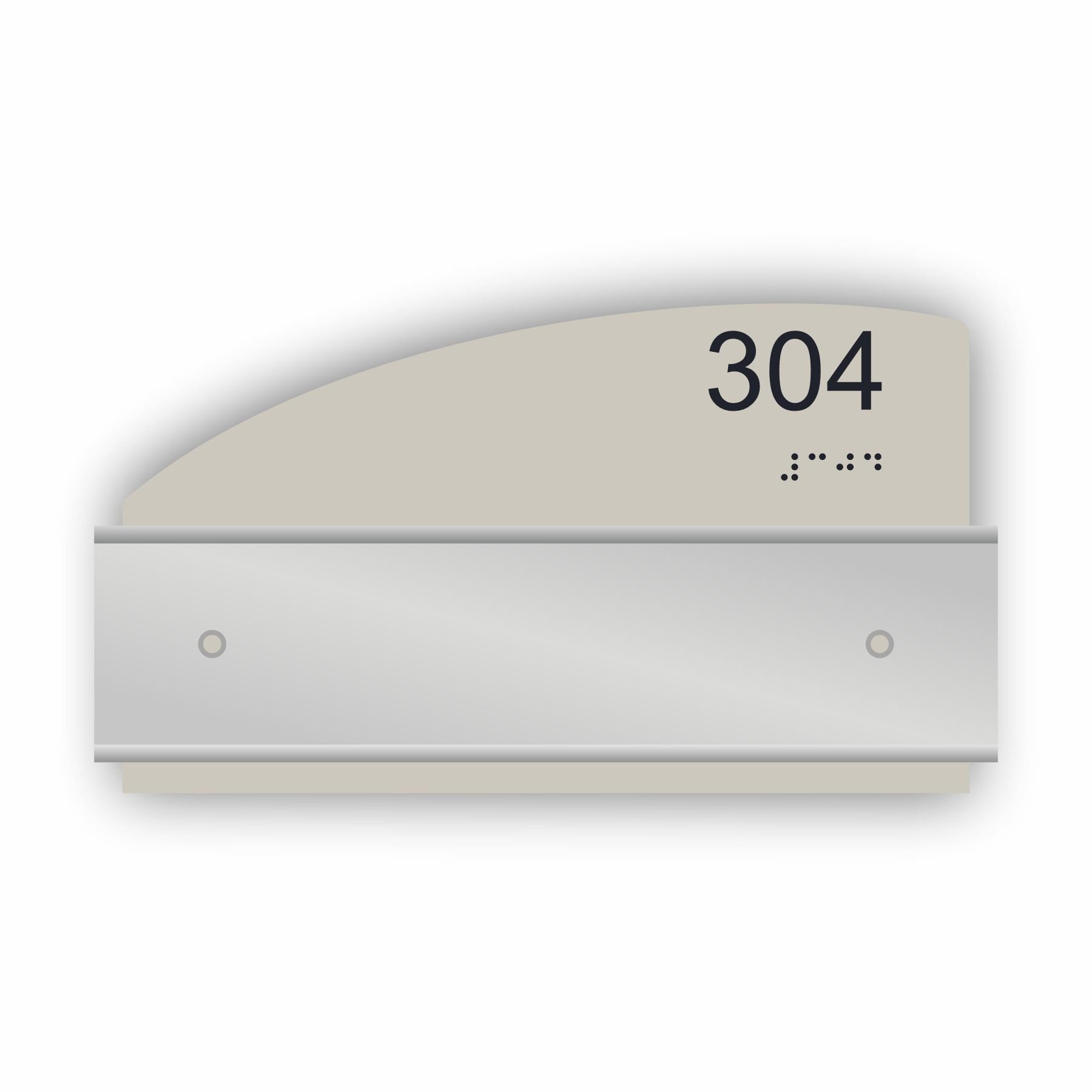 ADA Room Number Signs With 8" X 2" Nameplate Holder - CURVE - Etsy