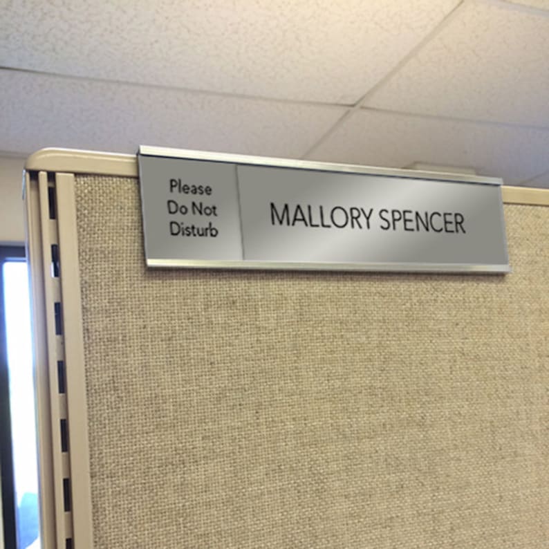 Custom Cubicle Slider Name Plate Signs - Etsy