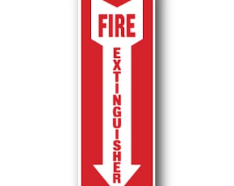 Fire Extinguisher Decal | Fire Extinguisher Vinyl Decal | Fire ...