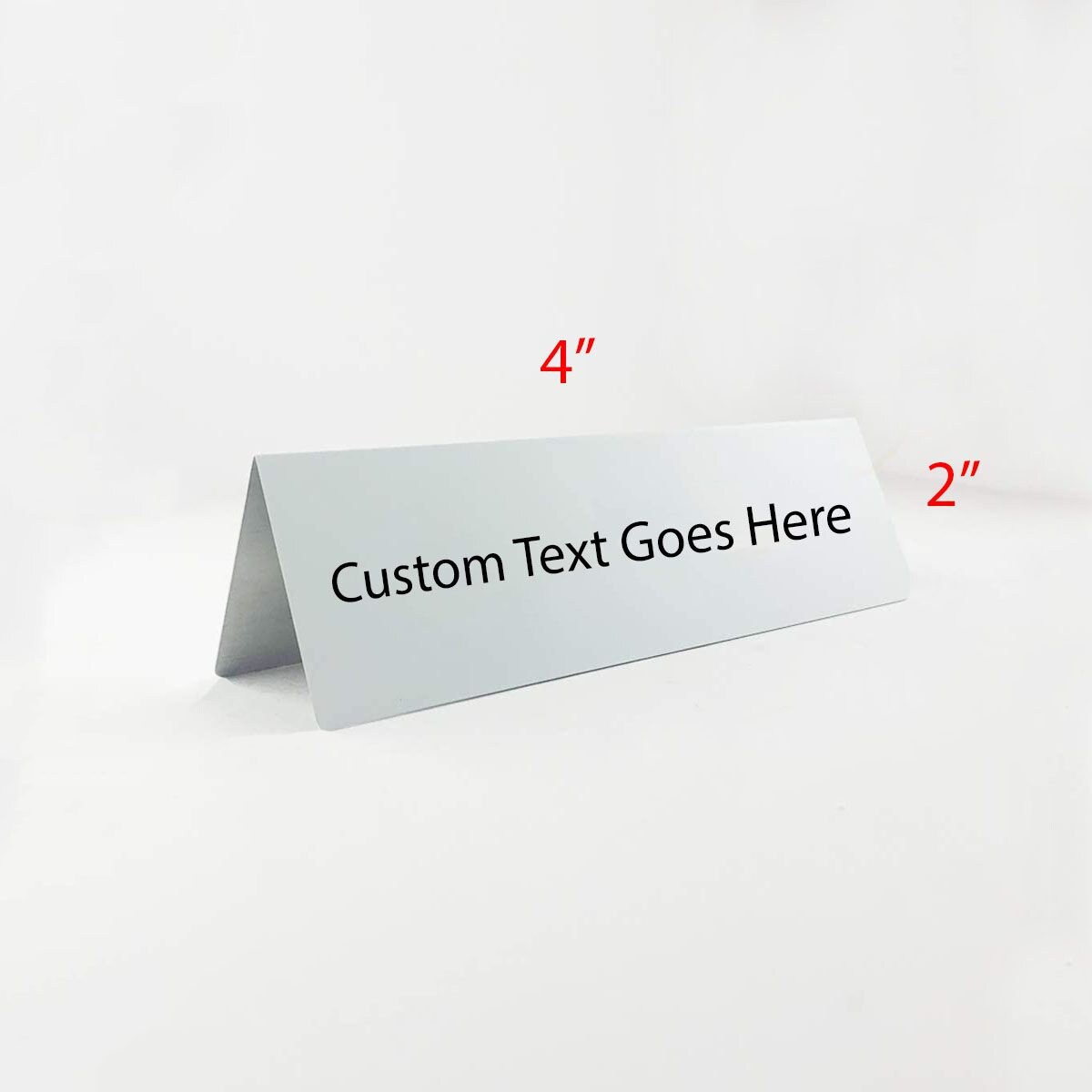 Naptags 8" X 2" Two Sided Table Tent Signs, 5 Pack (custom Text) - Etsy