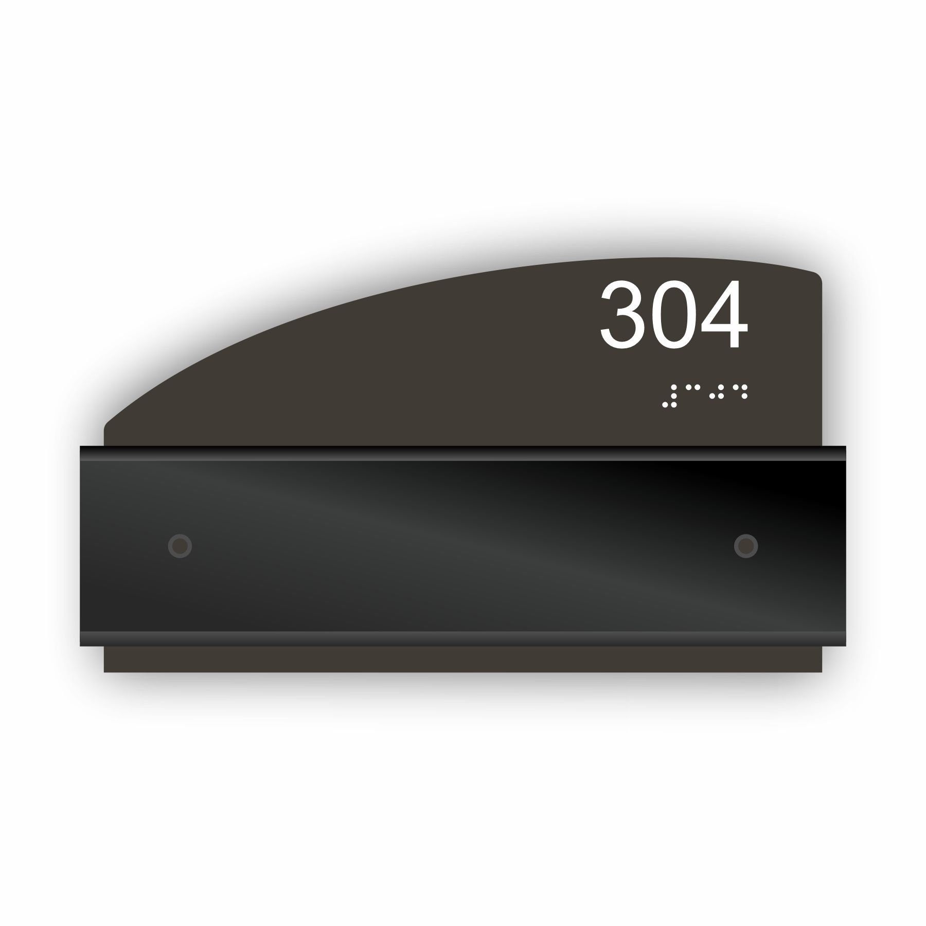 ADA Room Number Signs With 8" X 2" Nameplate Holder - CURVE - Etsy