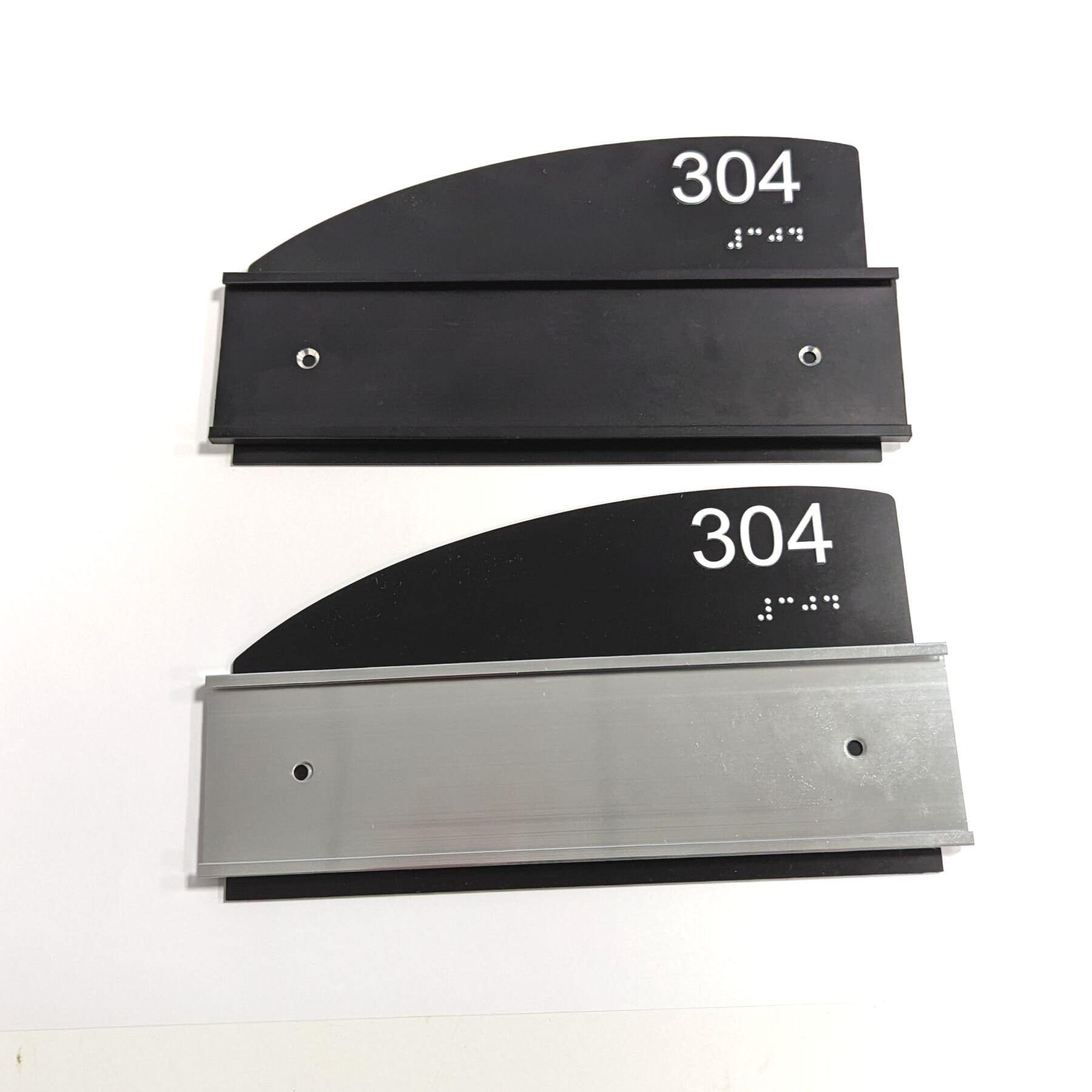 ADA Room Number Signs With 8" X 2" Nameplate Holder - CURVE - Etsy