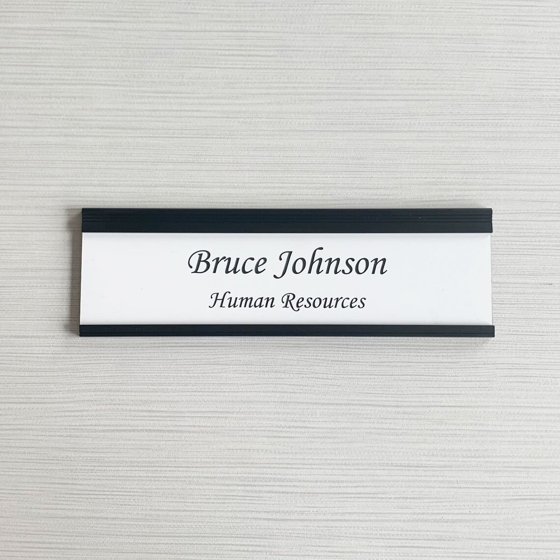 Custom Nameplate With Modern Aluminum Nameplate Holder for Wall or Door ...