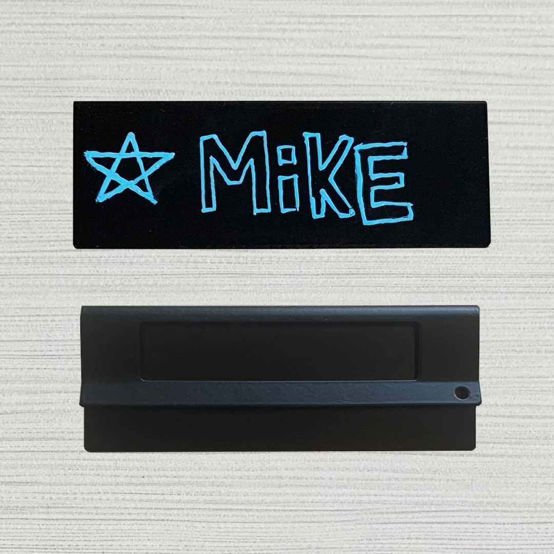Metal Fold Over Pocket Chalkboard Name Badge, 5 Pack - Etsy