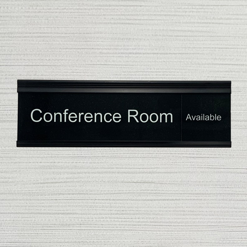 Modern Conference Room Slider Sign - Etsy