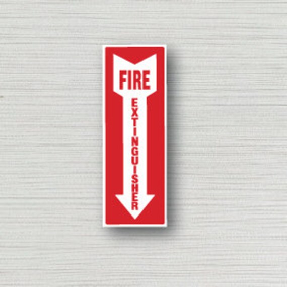 Fire Extinguisher Vinyl Decal Sticker Sign - Etsy