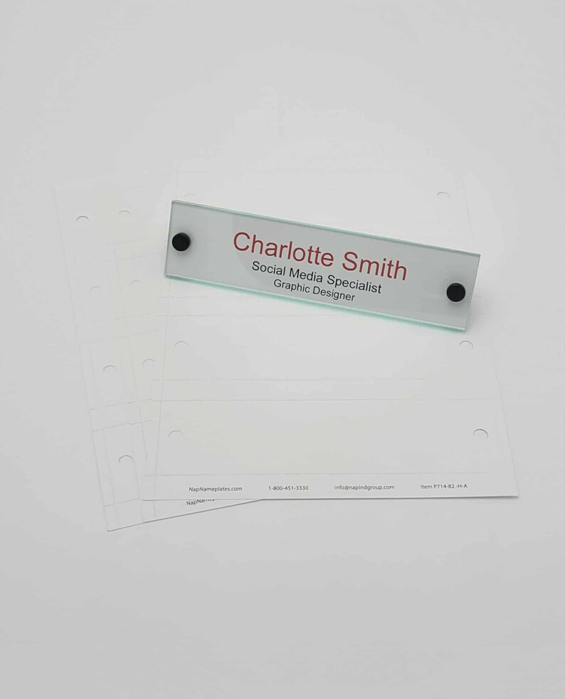 Perforated Printable Paper Name Plates for Acrylic Wall Holders - Etsy