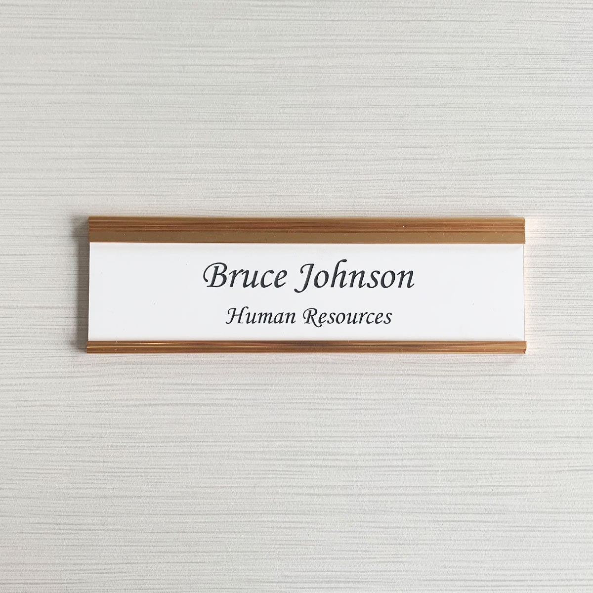 Custom Nameplate With Modern Aluminum Nameplate Holder for Wall or Door ...