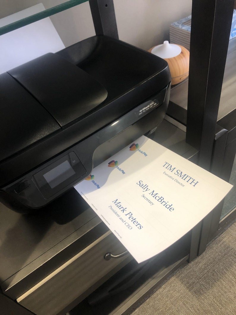 Perforated Printable Paper Name Plates - Etsy