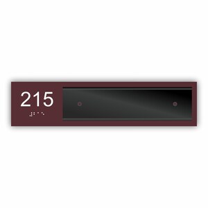 ADA Room Number Signs With 8" X 2" Nameplate Holder - SLEEK - Etsy