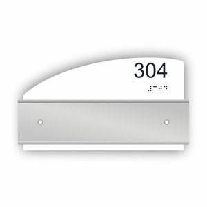 ADA Room Number Signs With 8" X 2" Nameplate Holder - CURVE - Etsy