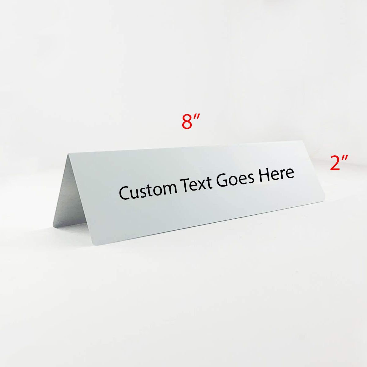 Custom 8 X 2 Aluminum Office Desk Nameplate Sign 5 Pack - Etsy