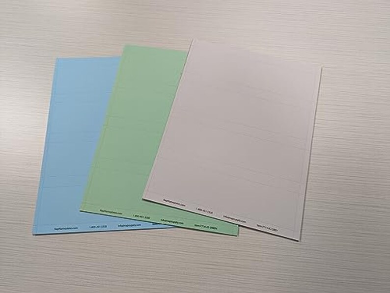 Perforated Printable Paper Name Plates - Etsy