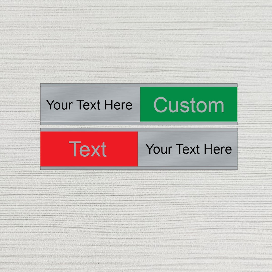 Custom Slider Nameplate Sign - Etsy