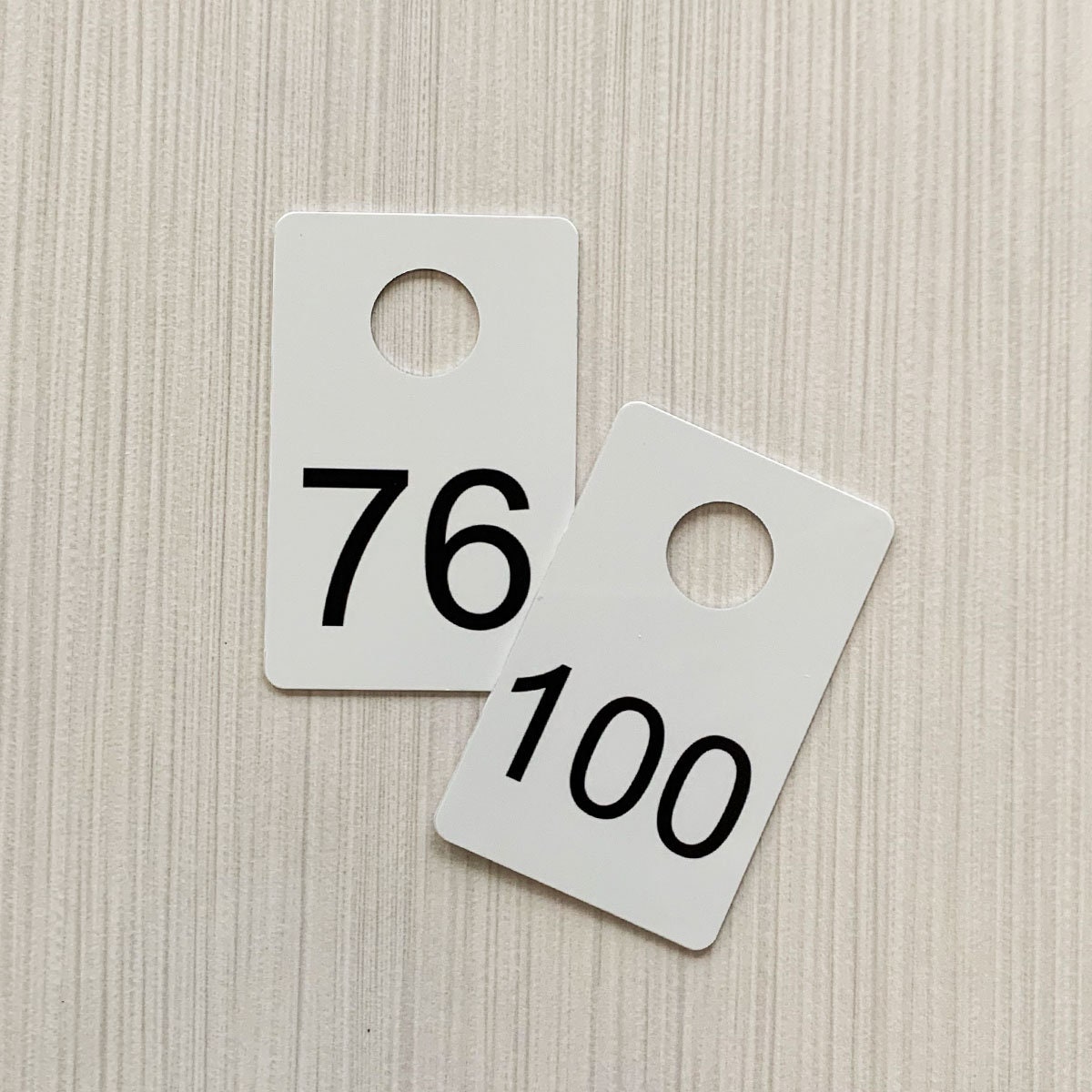 Consecutively Numbered White Metal Coat Check Tags - Etsy