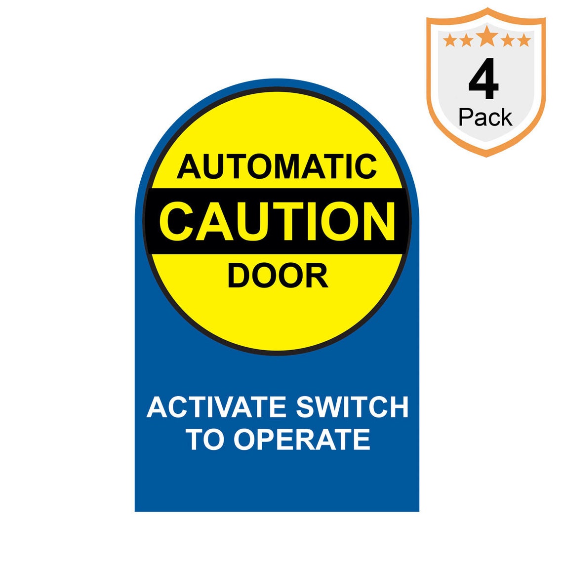 Caution Automatic Door Vinyl Decal Sticker Sign | Etsy